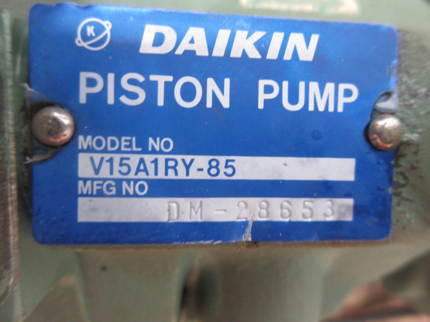 DAIKIN HYDRAULIC OIL PUMP MOTOR MI5AIY-2-45 M15A1Y-2-45 VI5AIRY-85 ...