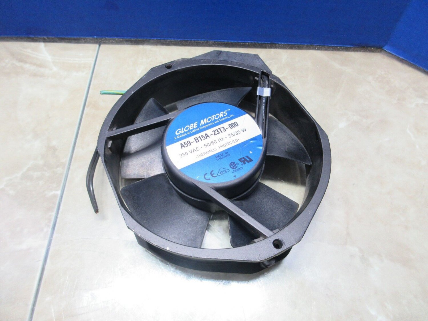 GLOBE MOTORS FAN A59-B15A-23T3-000 230VAC 50/60HZ