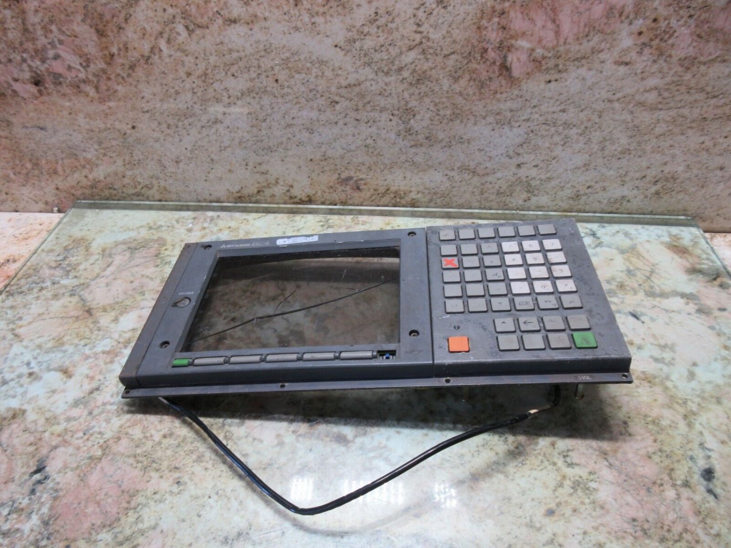 MITSUBISHI CONTROL CRT COVER 310L OPERATOR CONTROL PANEL MONITOR KEYBOARD