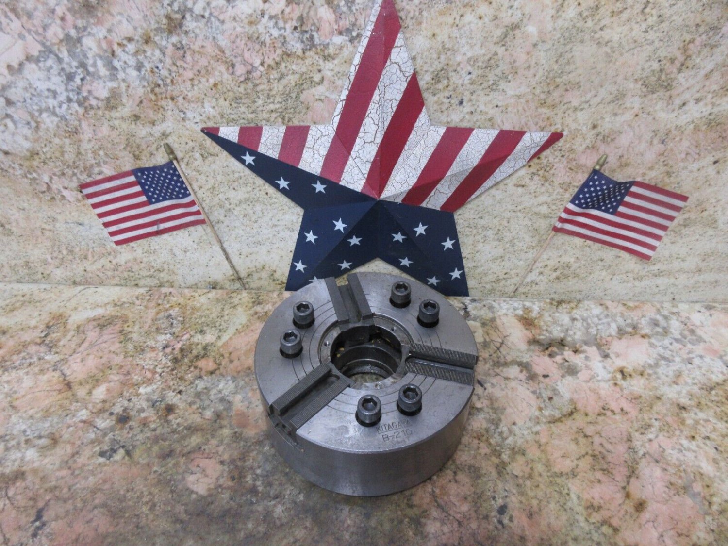 KITAGAWA CNC LATHE CHUCK 10" INCH B-210 6137 3.27" VICTOR TNS-3H CNC LATHE