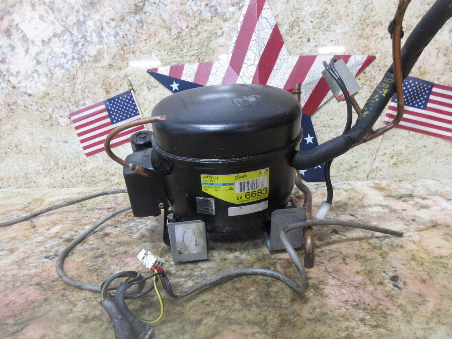 DANFOSS COMPRESSOR FR7GH 6683 HBP HST 230V 60HZ PR7GH 230V-60HZ 1PH ...