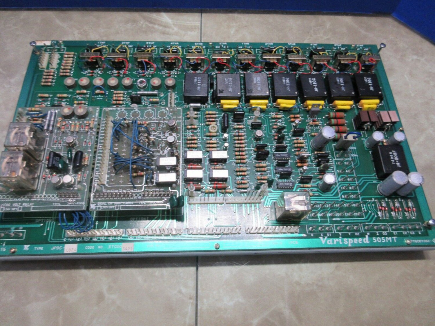 YASKAWA VARISPEED 505MT SPINDLE DRIVE BOARD JPDC-C024 ETC00 3421 ...