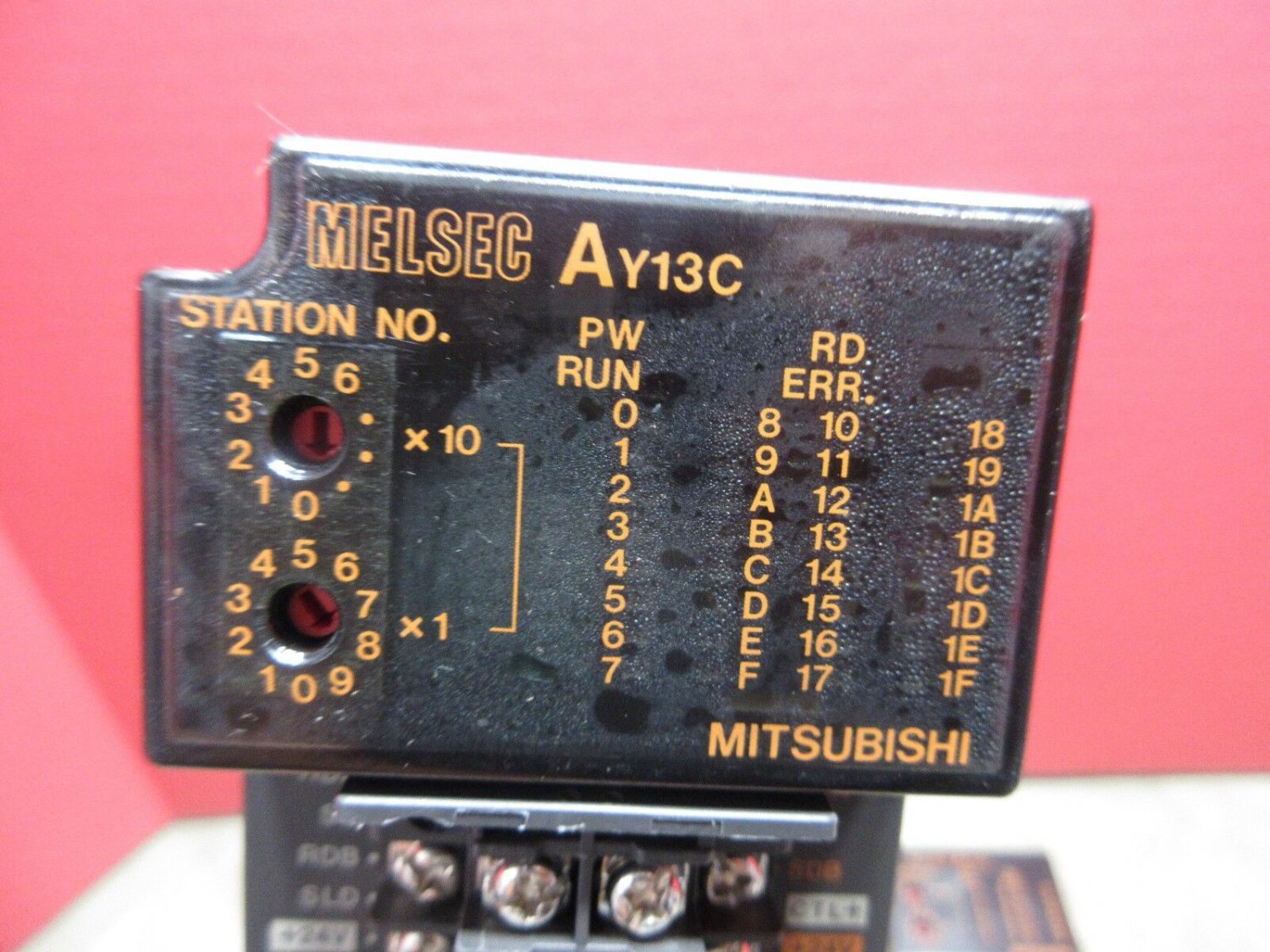 MITSUBISHI MELSEC INPUT OUTPUT UNIT AY13C DC24V AC240V 2A