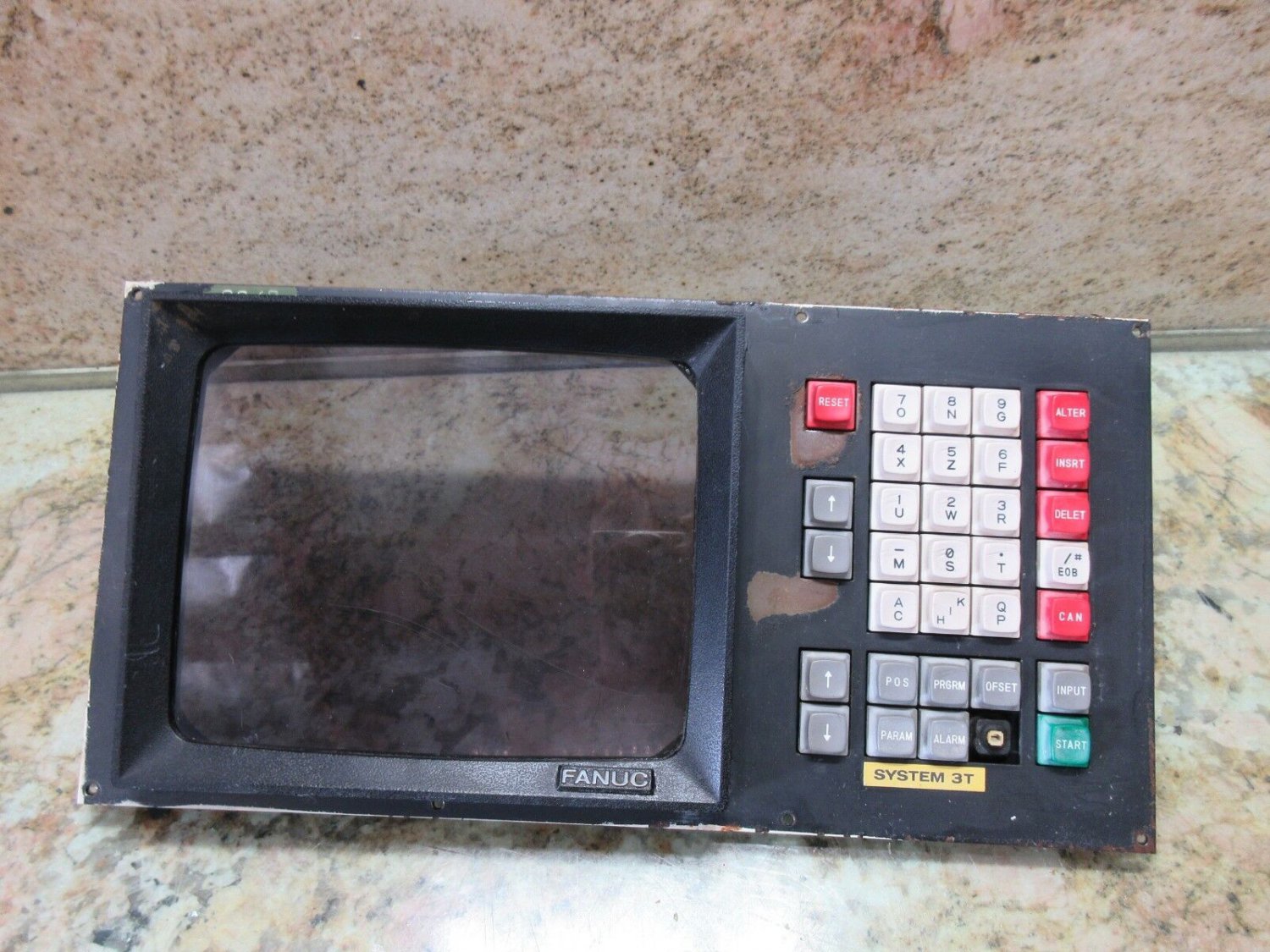 FANUC SYSTEM 3T MDI/CRT UNIT A02B-0061-C001 NO. N3460 1983 12 CNC ...