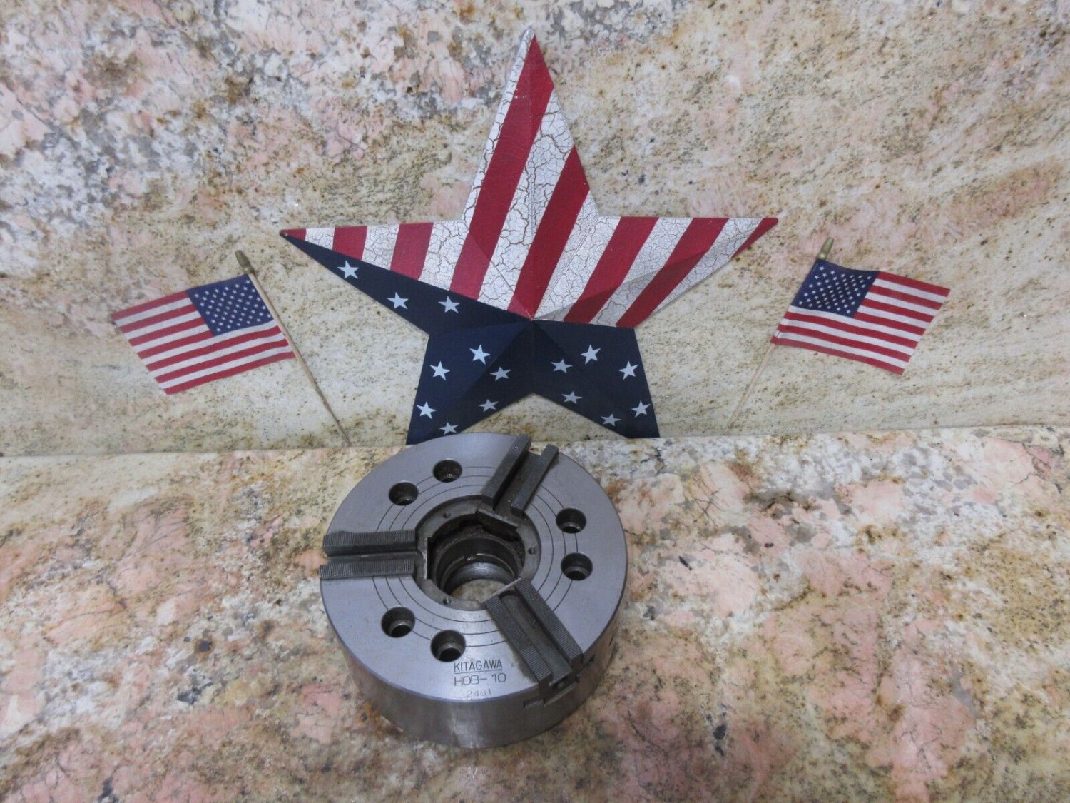 KITAGAWA CNC LATHE 10" INCH 3 JAW CHUCK HOB-10 H0B-10 2481 2.87"