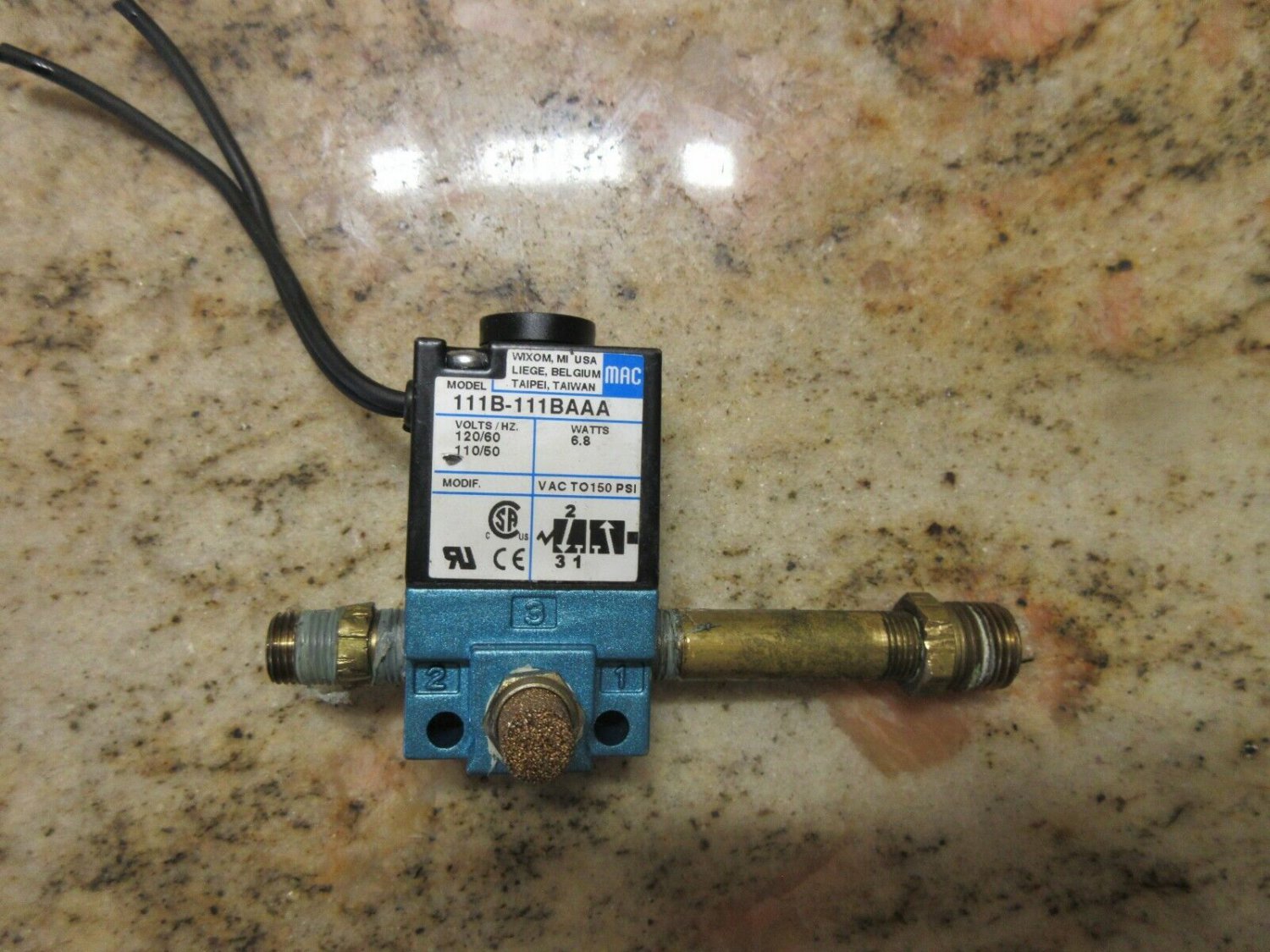 MAC VALVE UNIT 111B-111BAAA VAC TO 150PSI 1997 HAAS VF3