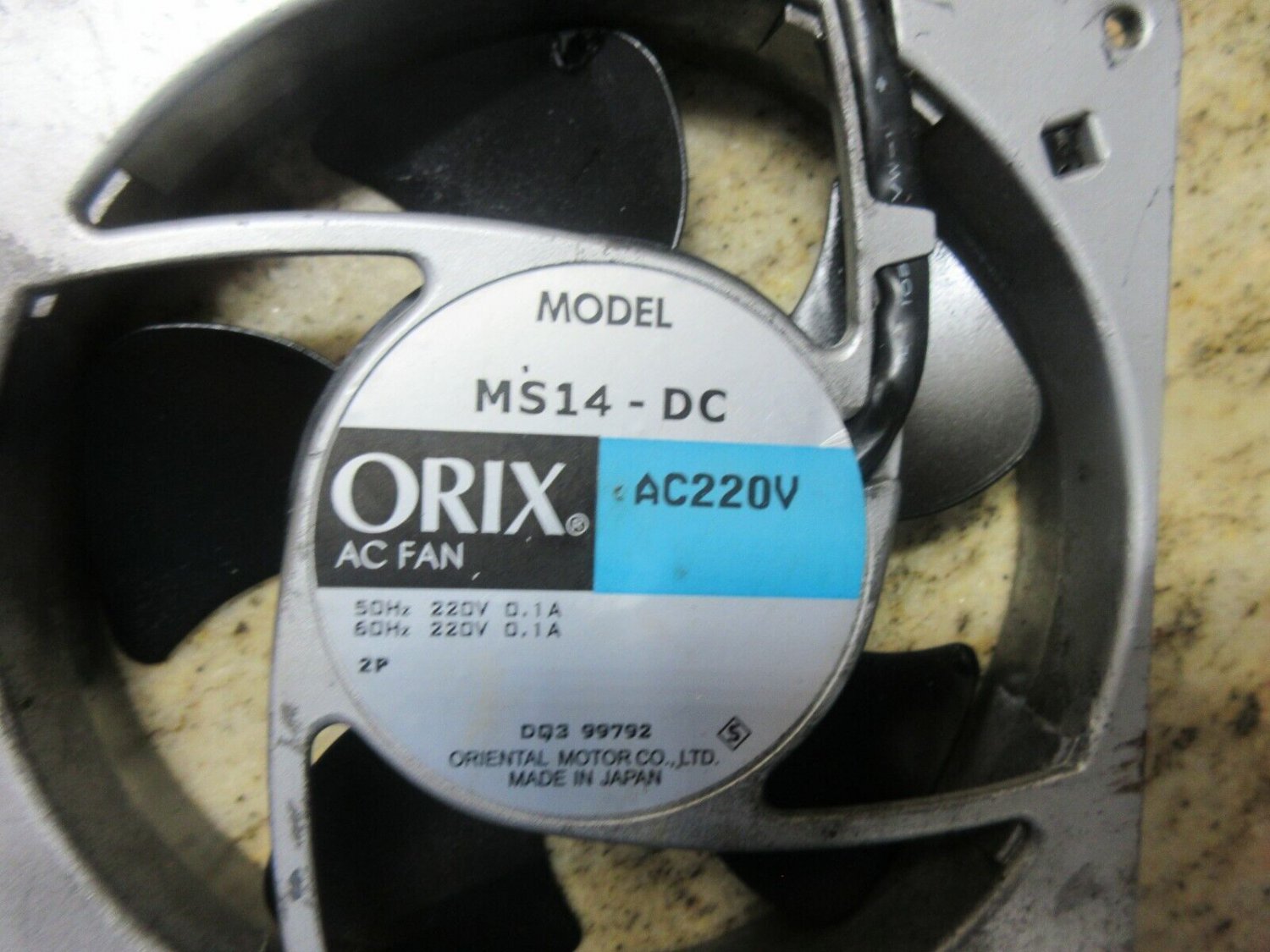 ORIENTAL MOTOR ORIX AC FAN MS14-DC AC220V EACH 1