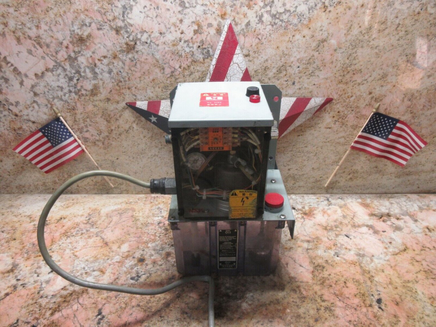 NSK VOGEL OIL LUBE LUBRICATION TANK PUMP SYSTEM OAE 0AE-7 YJ-2023 ...