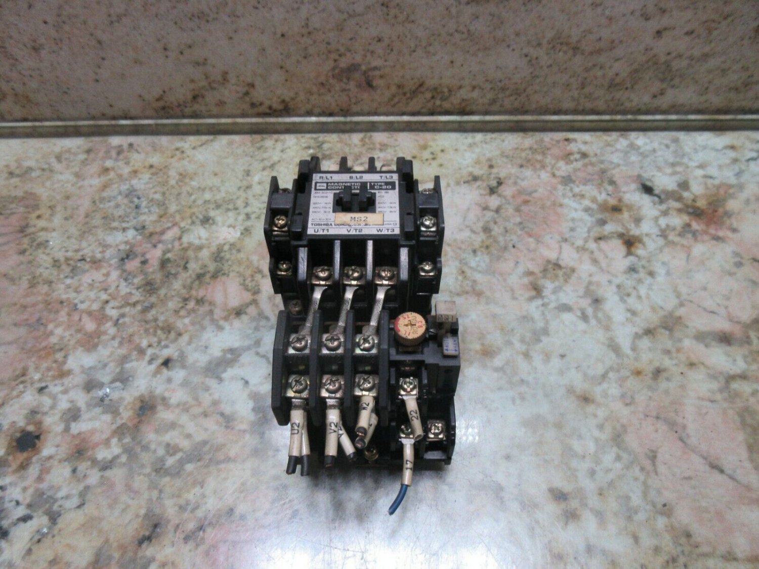 TOSHIBA MAGNETIC CONTACTOR TYPE C-20 NKE-8932 TYPE AX1 NAKAMURA TW-20 ...
