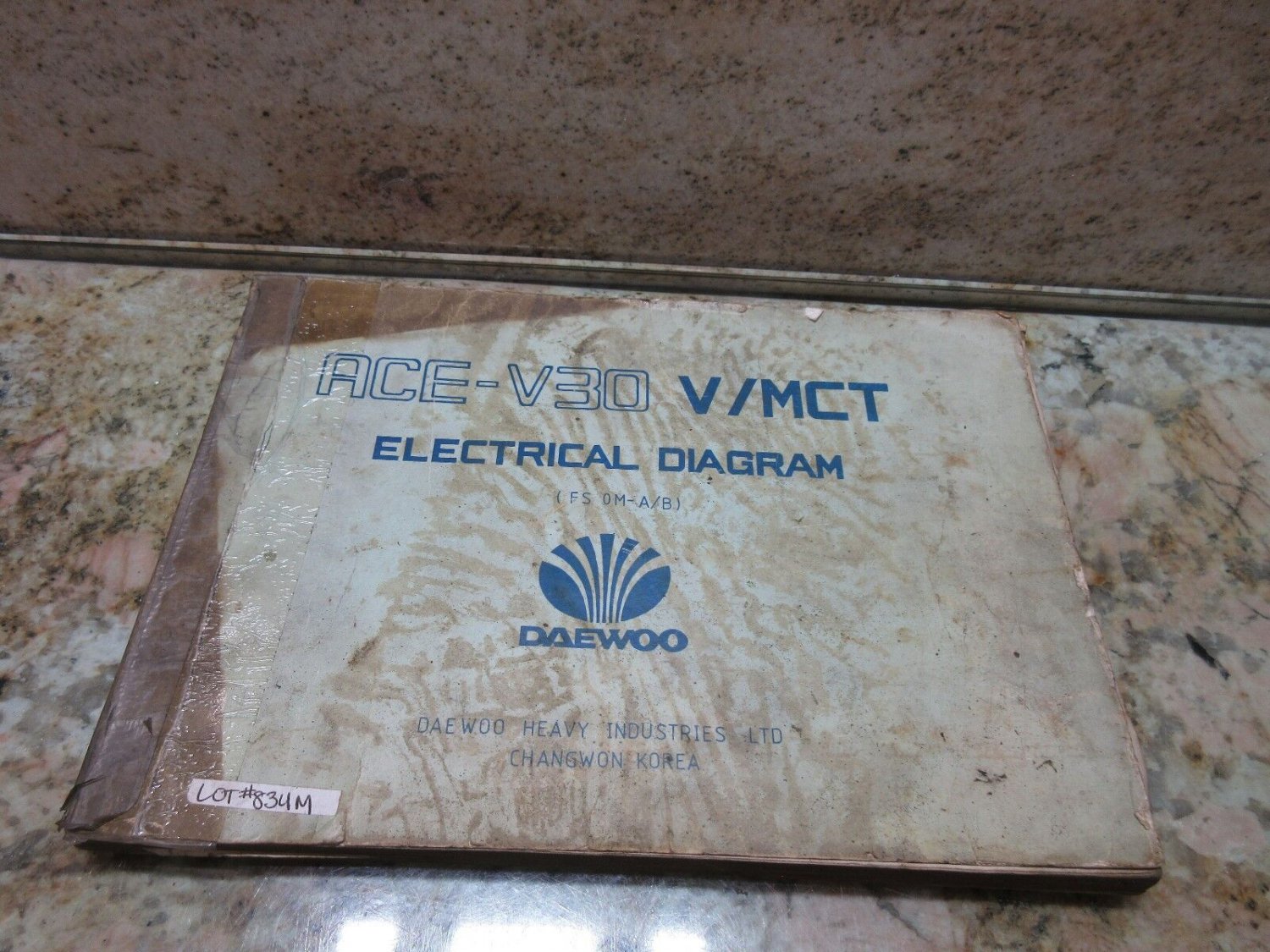 DAEWOO-V30 V/MCT MACHINING ELECTRICAL DIAGRAM FS 0M-A/B 834M CNC ...