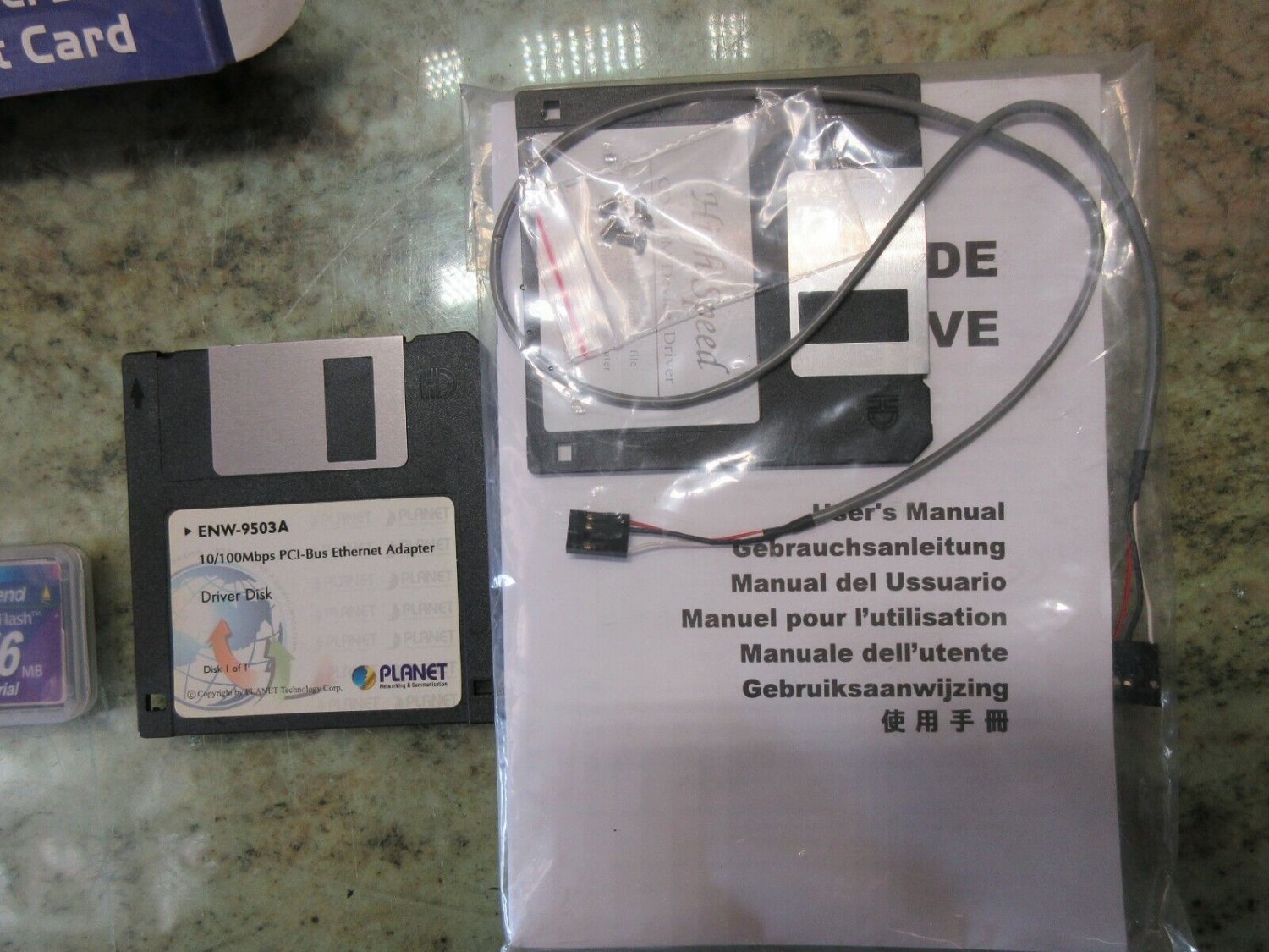 CHARMILLES 690 EDM PLANET PCI BUS ETHERNET CARD ENW-9503A FLOPPY DISK SET