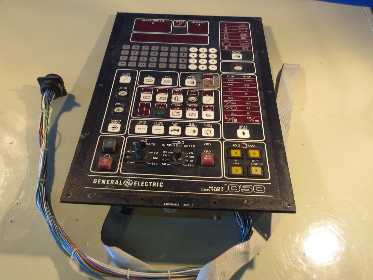 GENERAL ELECTRIC GE MARK CENTURY 1050 CONTROL PANEL 44D904128 3N8100CS111E1