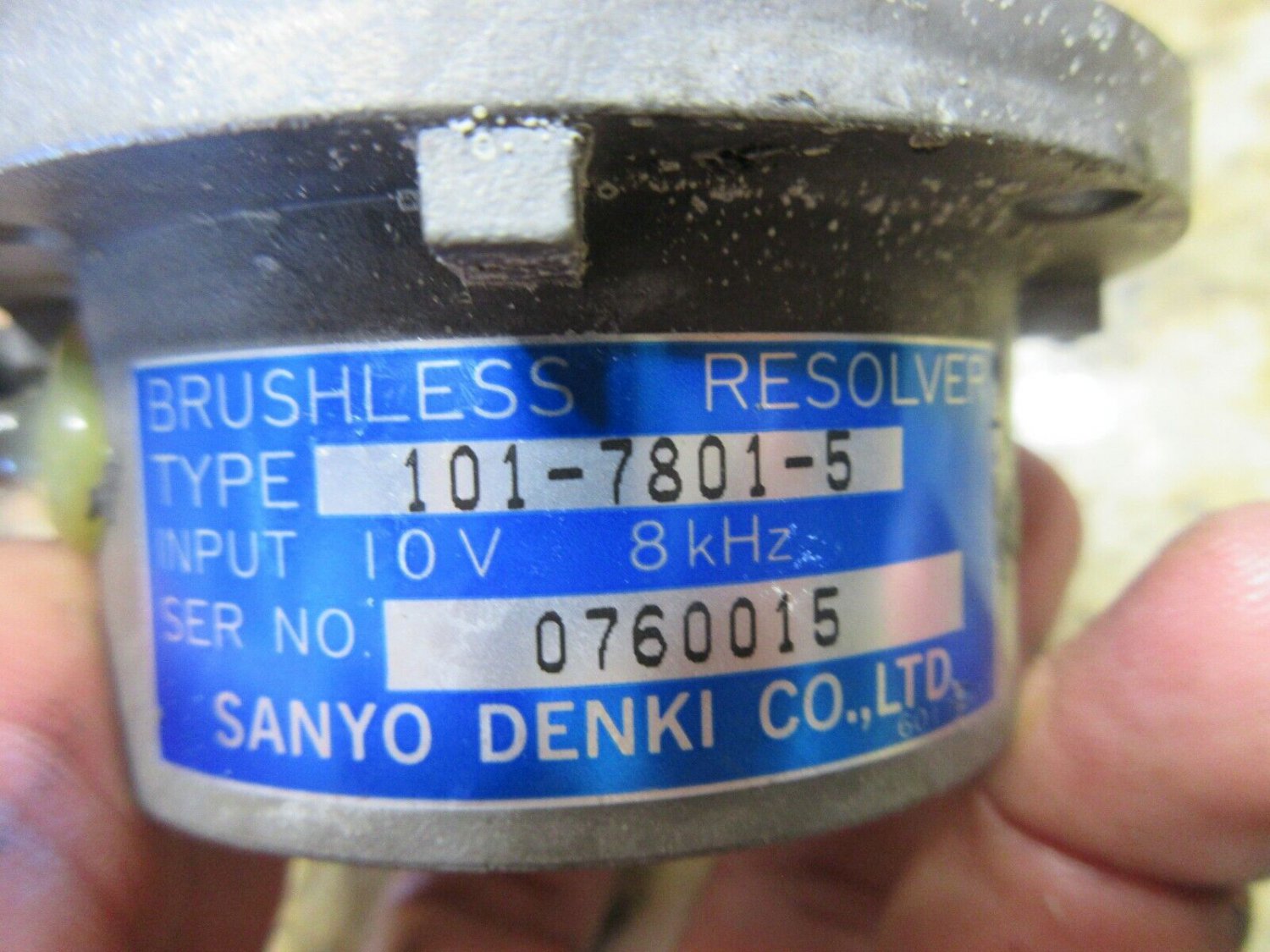 SANYO DENKI BRUSHLESS RESOLVER 101-7801-5 0760015 SPINDLE MOTOR OKUMA ...
