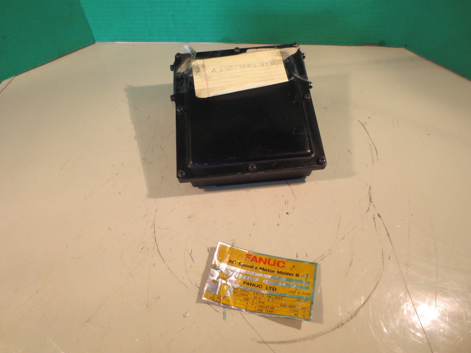 FANUC AC SPINDLE MOTOR TERMINAL A290-1003-X431 EMPTY COVER. LOT OF 3 PIECES