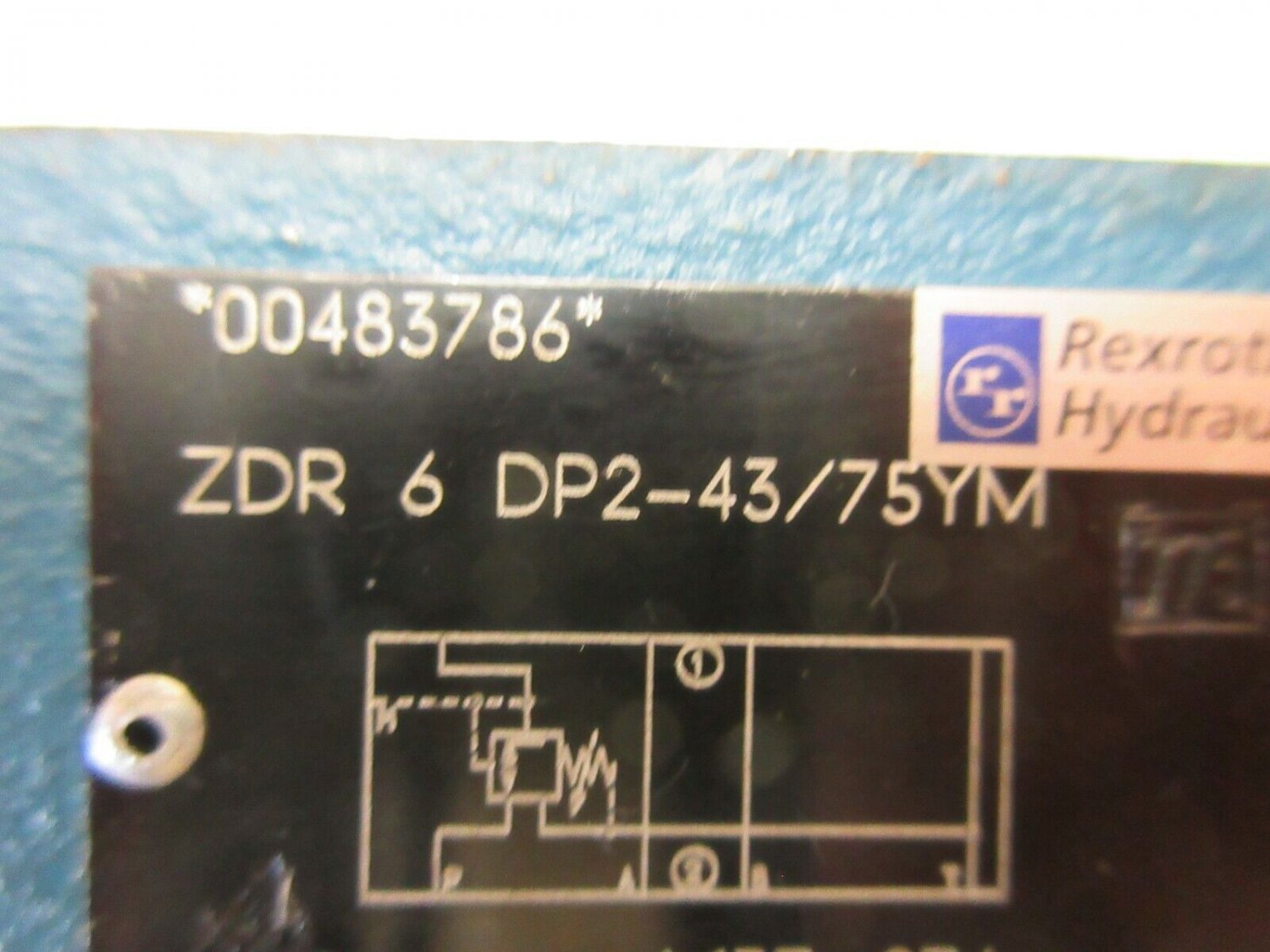 REXROTH HYDRAULIC VALVE *00483786* ZDR 6 DP2-43/75YM A137-276 00003844