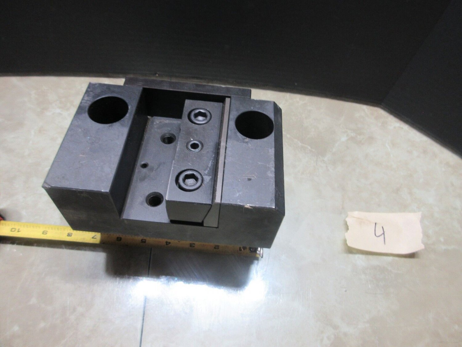 OKUMA LARGE CNC LATHE LC SERIES 7" X 6" TURRET TOOL HOLDER BLOCK LOT OF ...