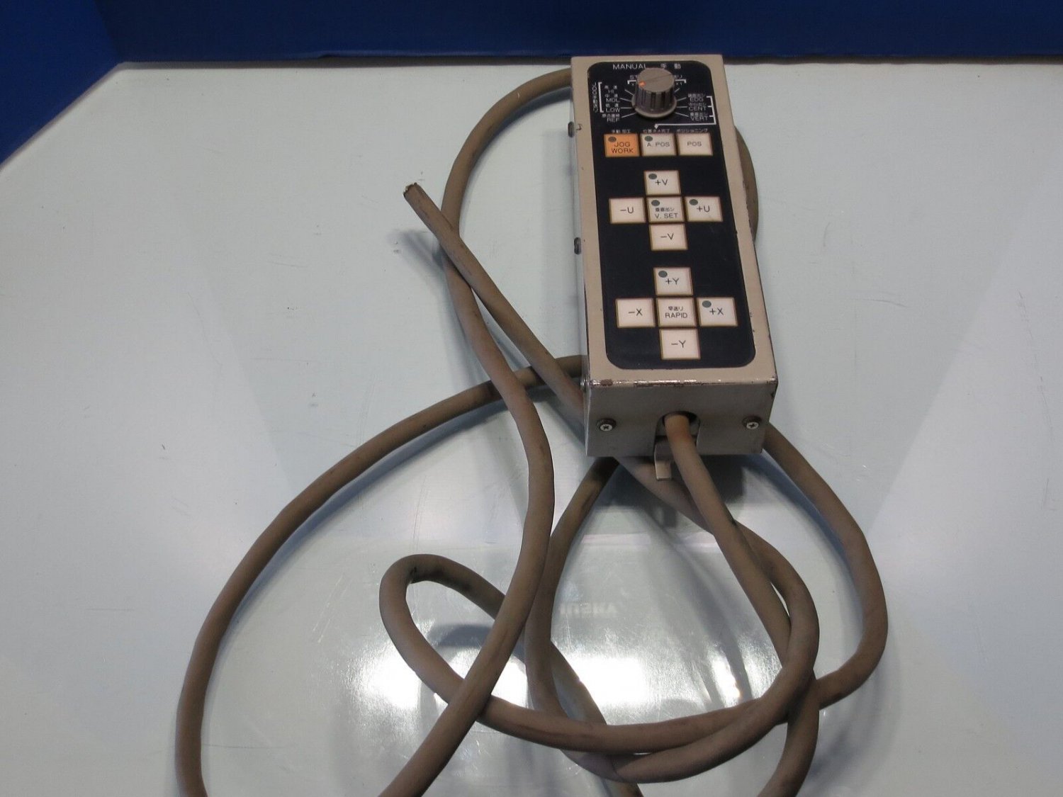 HITACHI SEIKI SEIKO EDM TOKYO JOG REMOTE CONTROL UNIT JOG W/ CONNECTION CUT