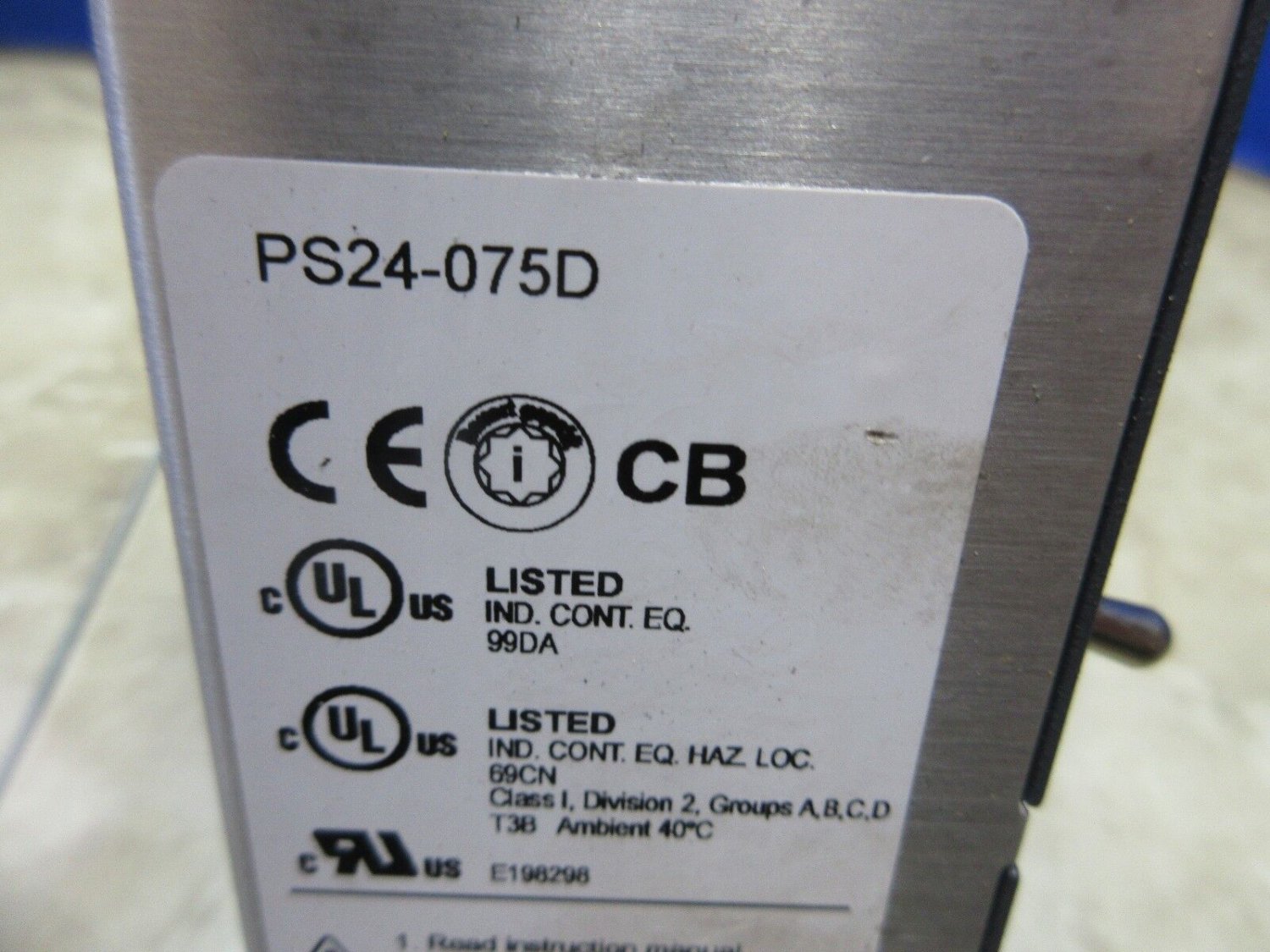 AUTOMATION DIRECT POWER SUPPLY UNIT PS24-075D CNC