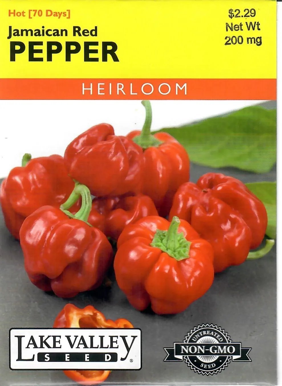 Pepper Jamaican Red Vegetable Seeds