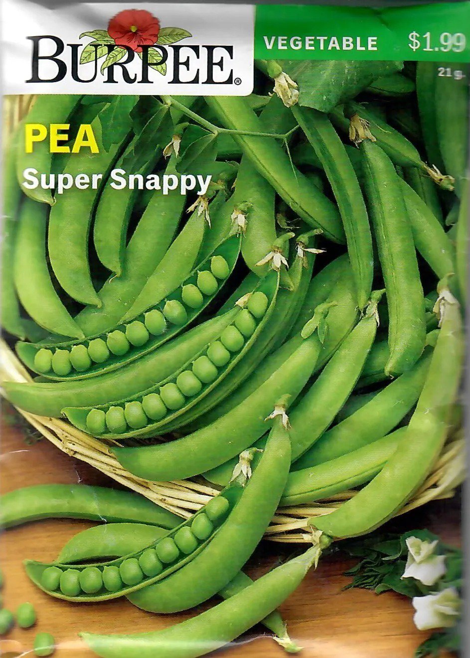 Pea Super Snappy Vegetable Seeds Non-Gmo