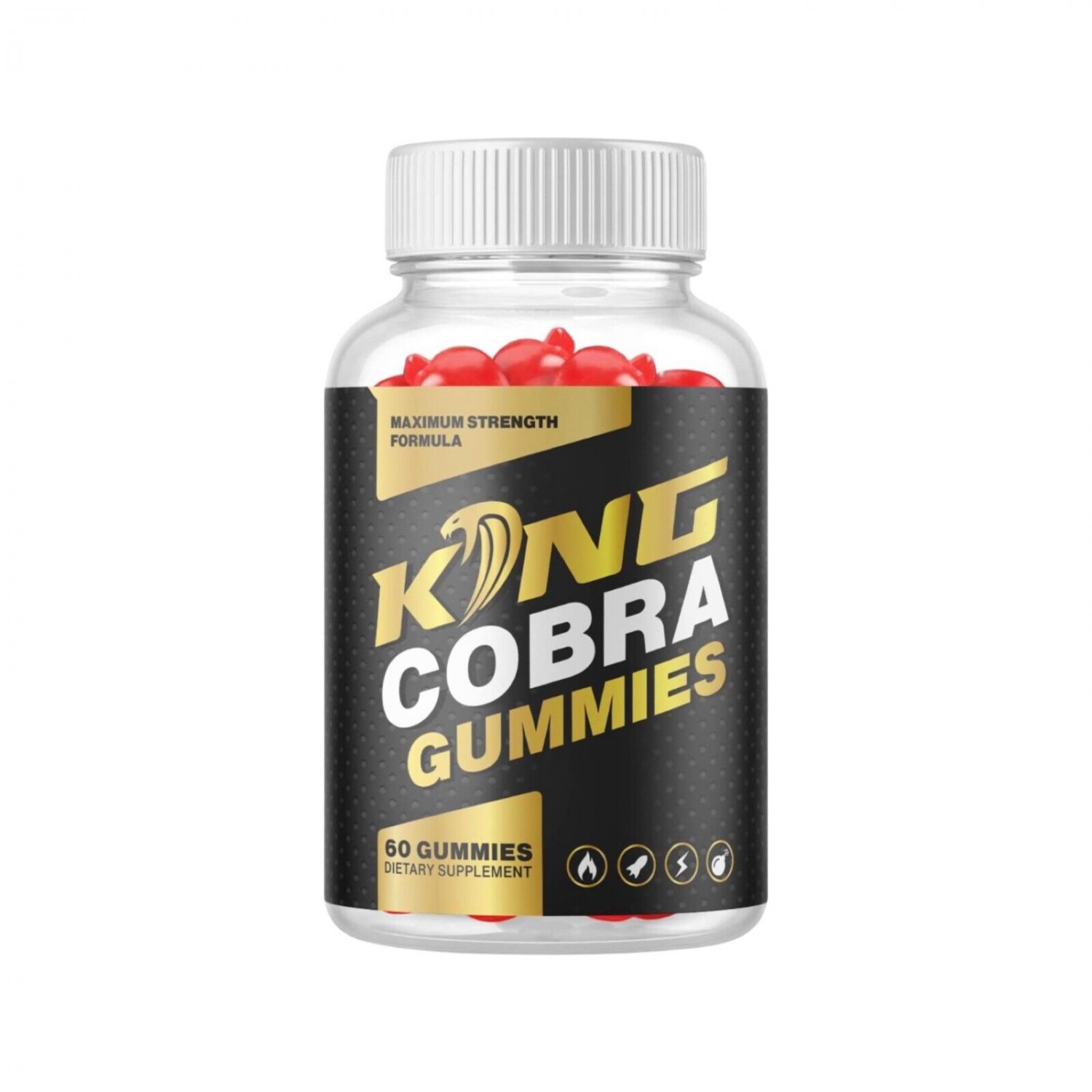King Cobra Gummies Extra Strength Formula Pills for Men - 60 Gummies