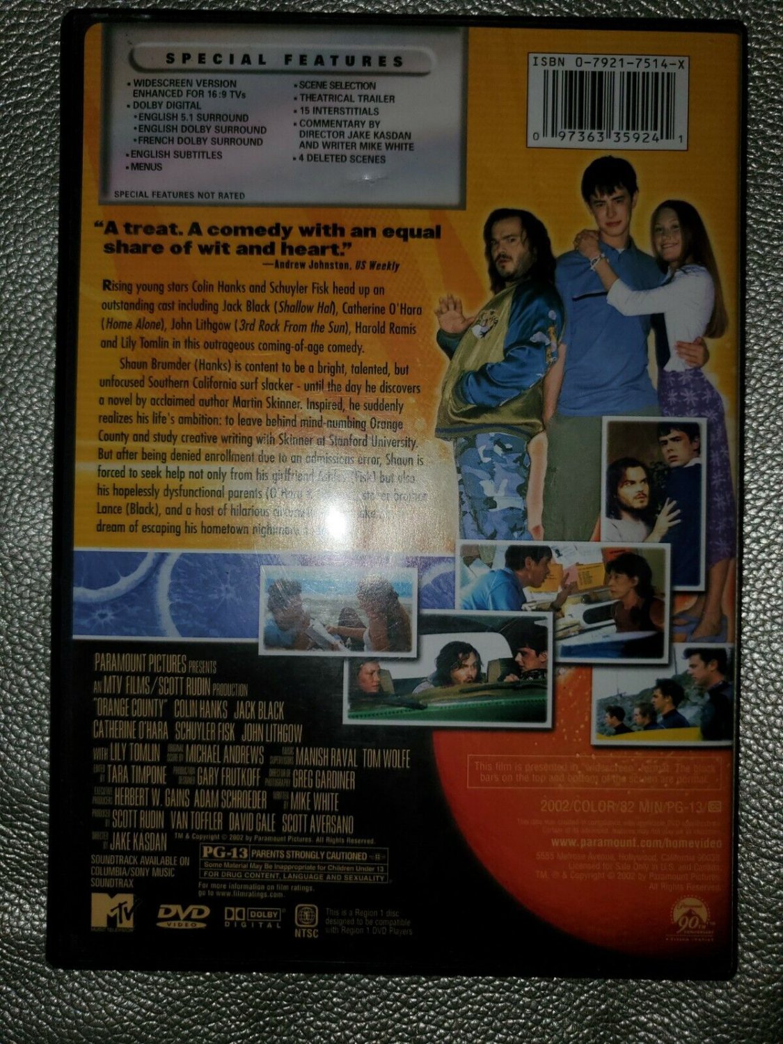 Orange County (DVD, 2002, Widescreen)
