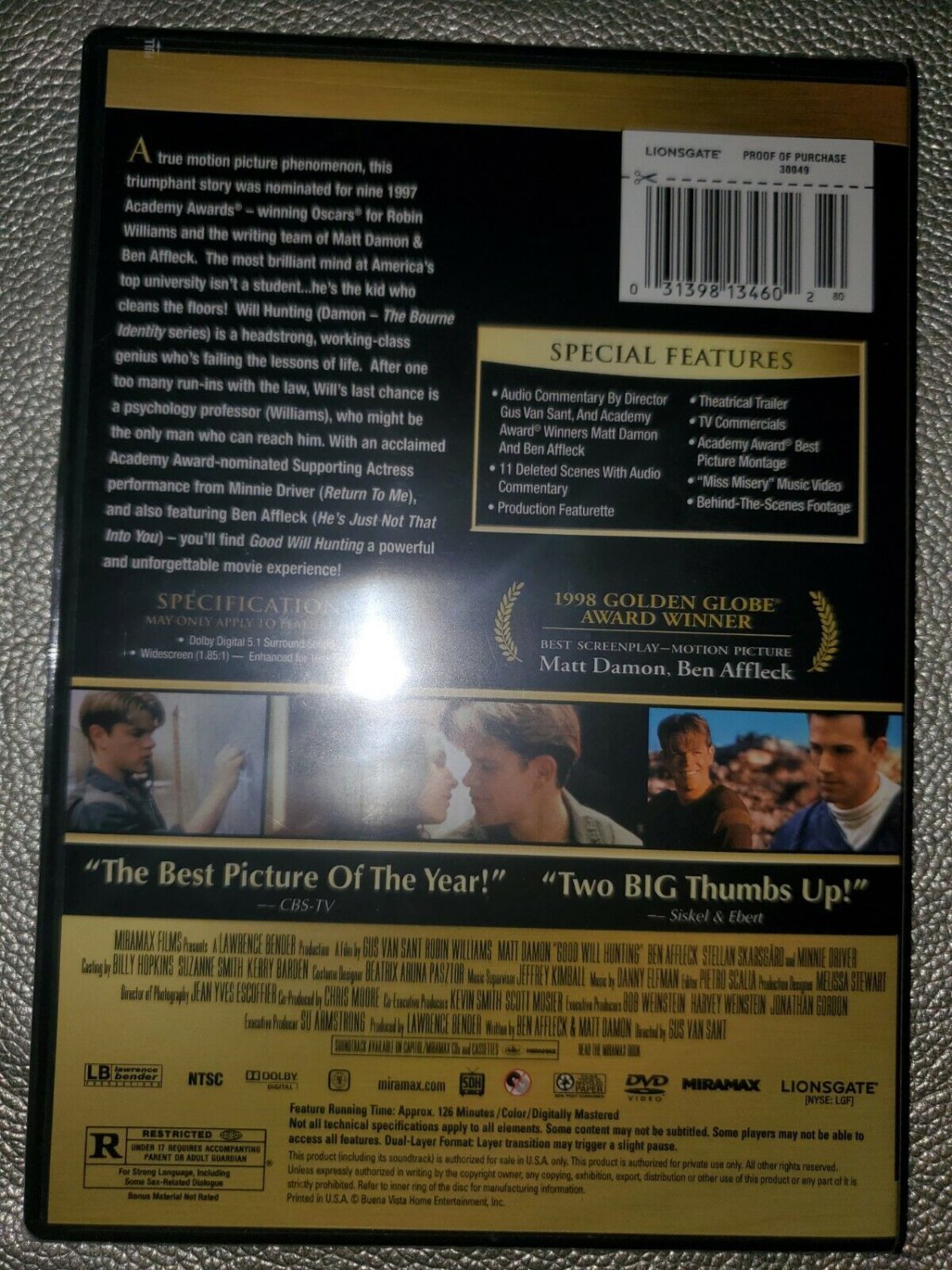 Good Will Hunting~ Miramax Award - Winning Collection (DVD, 2011)