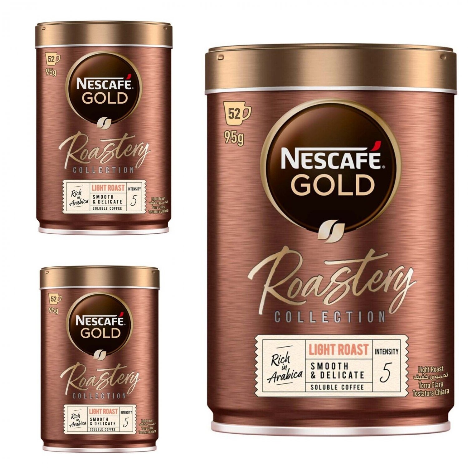3 Pack Nescafe Gold Instant Coffee Roastery Light FREE SHIP