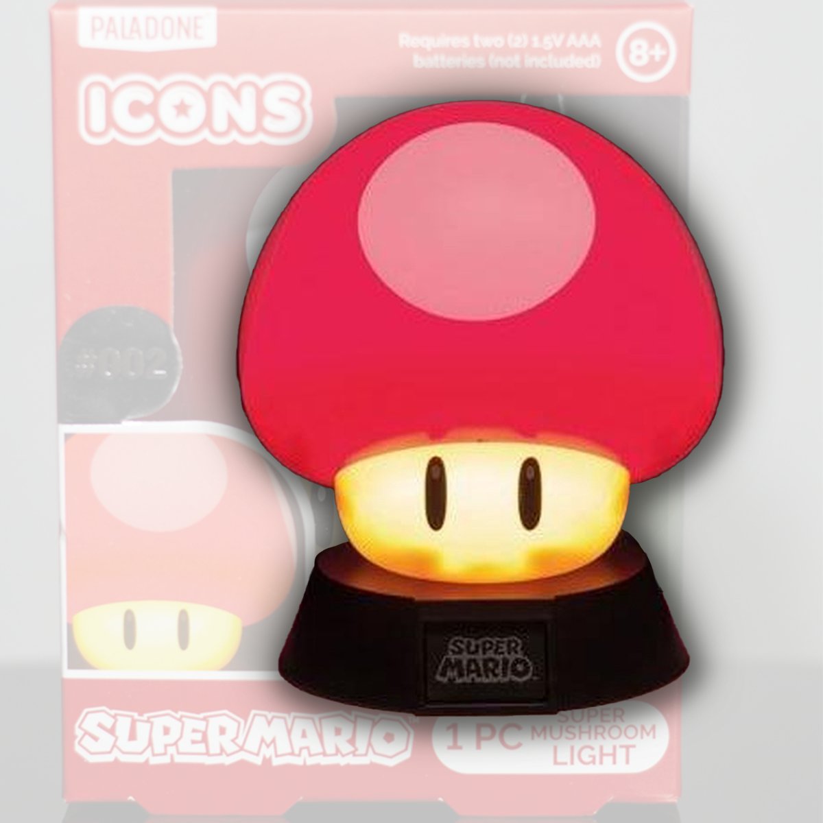 SUPER MARIO BROS Desk Table Night Paladone Icons 3D LIGHT : #002 SUPER ...