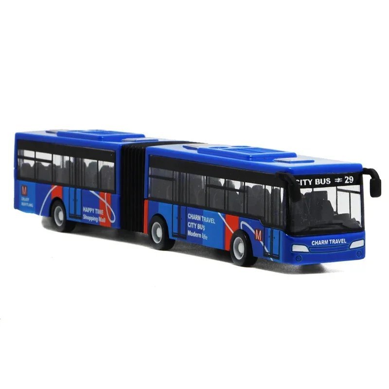 1_64 Alloy City Bus Model Vehicles Express Double Buses Diecast Toys ...
