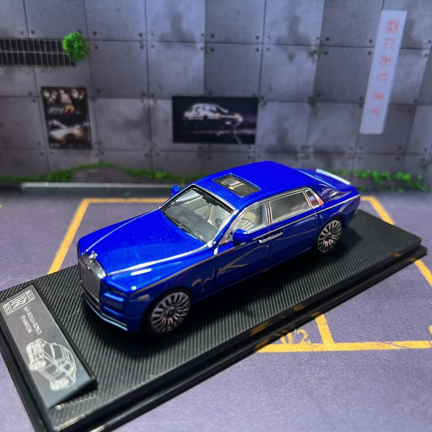 1_64 Smallcarart Rolls Royce Phantom Generation Diecast Model Car The-blue