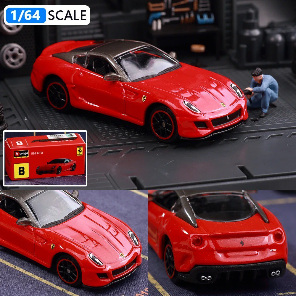 Bburago 1_64 Porsche 911 Volkswagen Ferrari Miniature Alloy Cars Model ...