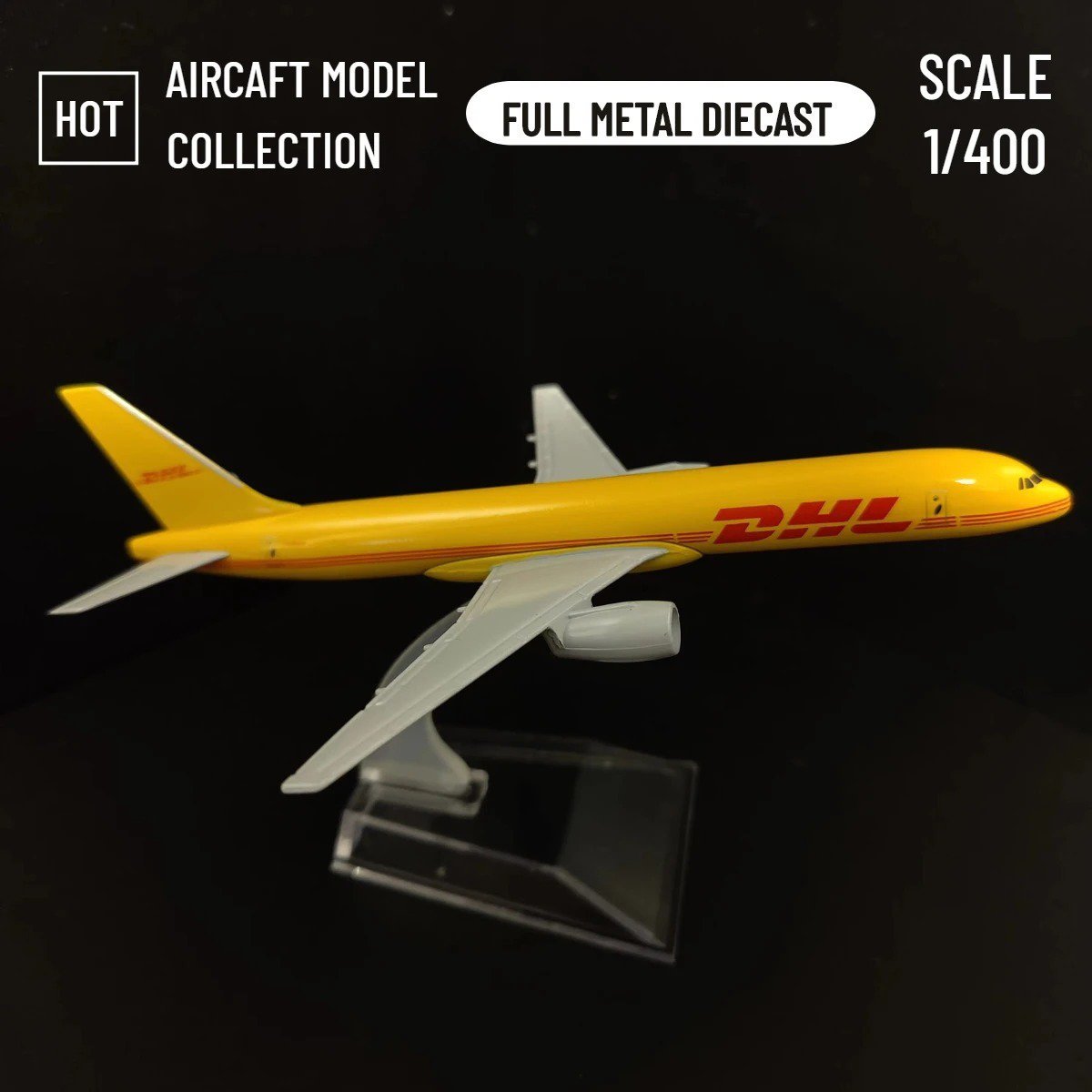 Scale 1_400 Metal Aircraft Replica DHL Boeing 757 Airplane Diecast ...