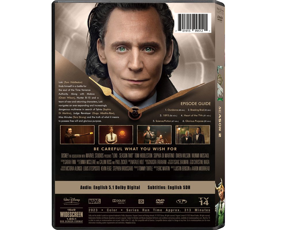 Loki Season 2 (DVD 2 Disc) Brand New