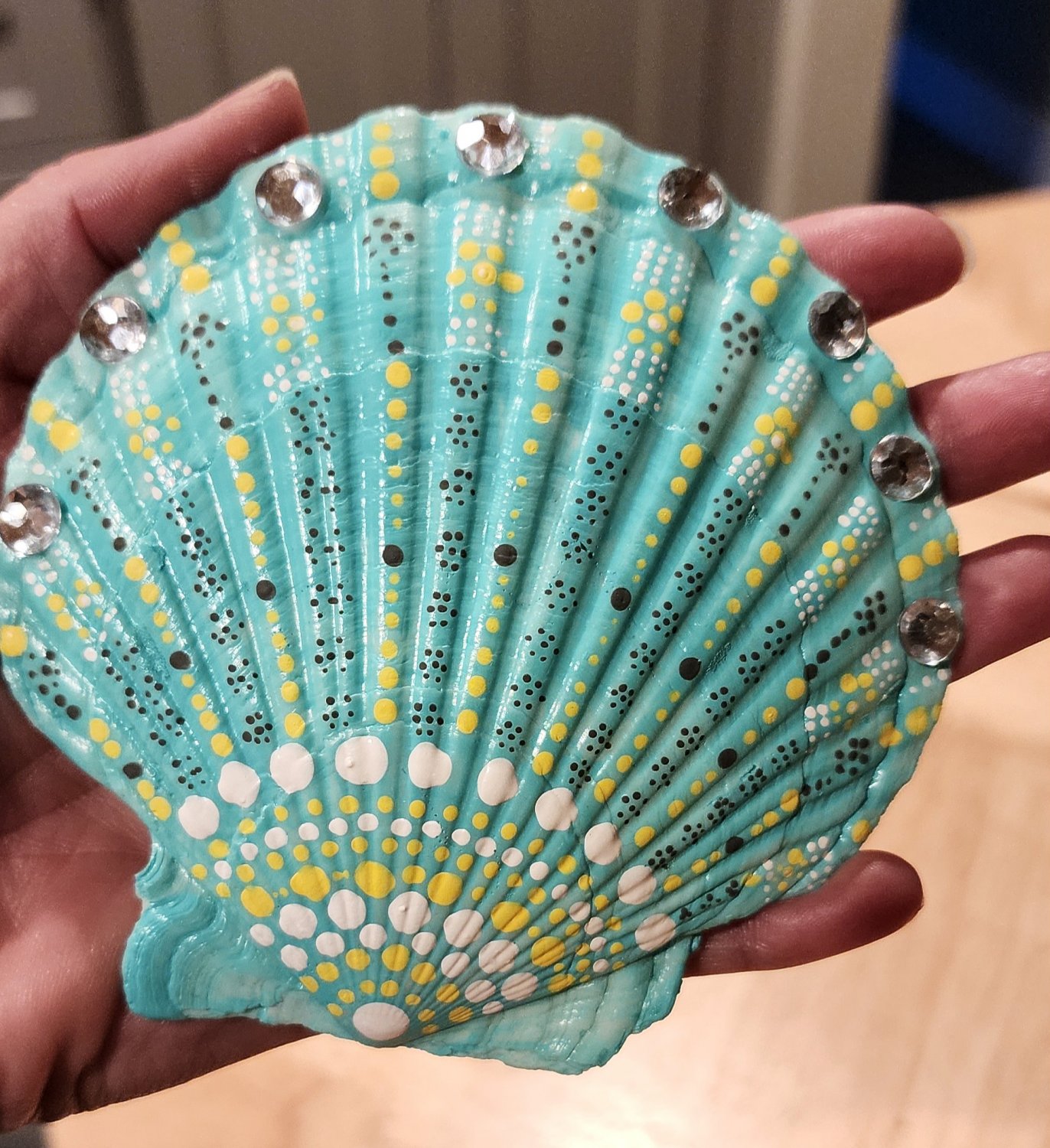 5" Scallop Shell Tiffany Blue