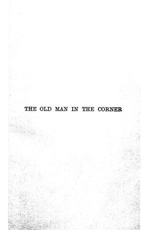 The old man in the corner