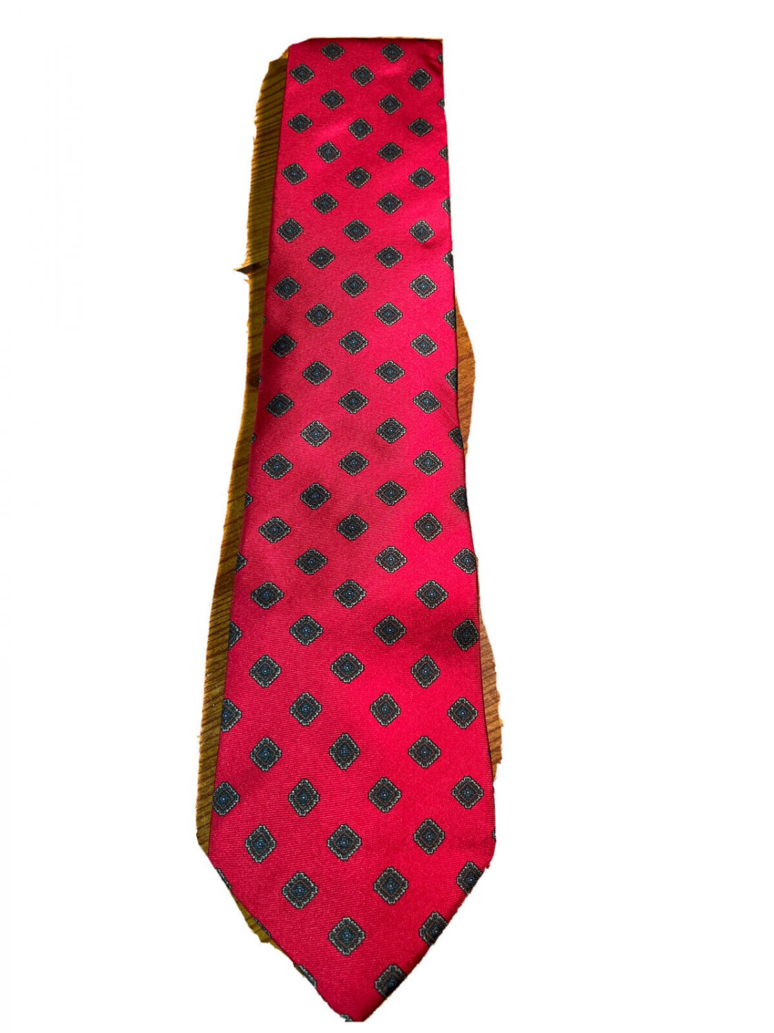 WOODWARD Vintage Men’s Red Neck tie 100% Silk