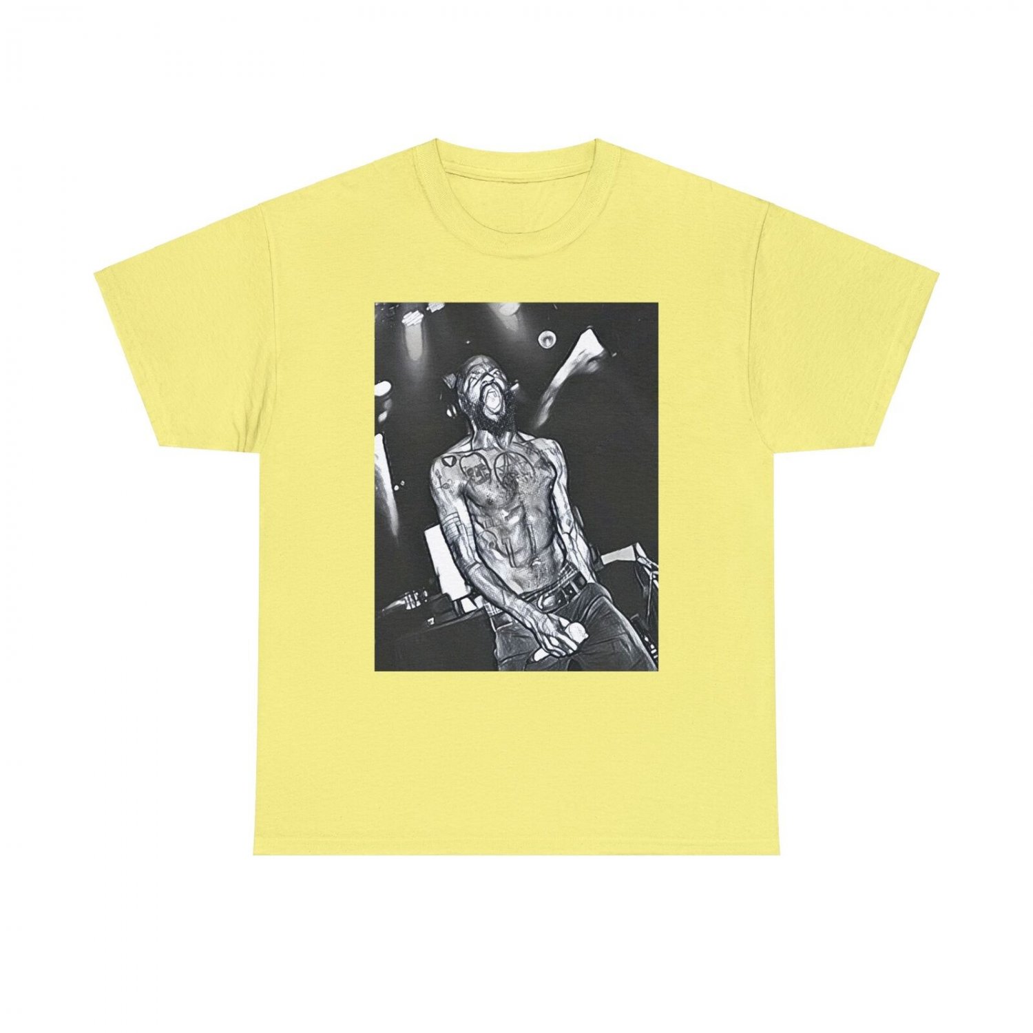 MC Ride Death Grips Graphic Print Short Sleeve Crew Unisex Heavy Cotton ...