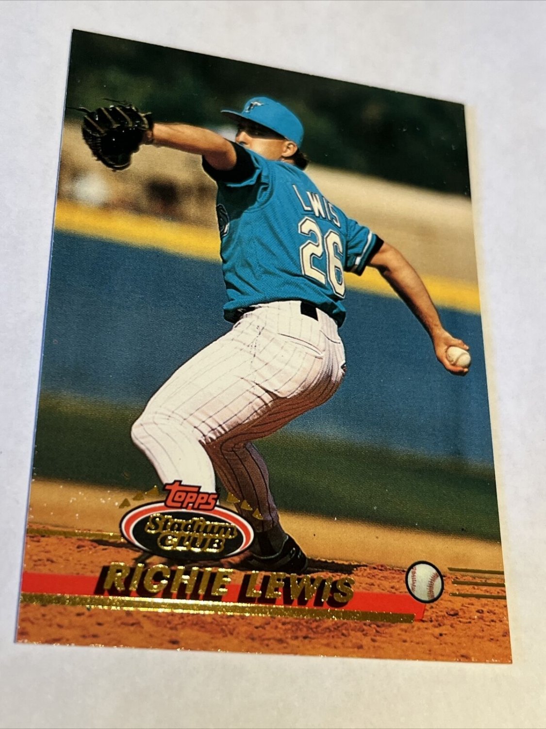 Richie Lewis 1993 Stadium Club #619 Florida Marlins