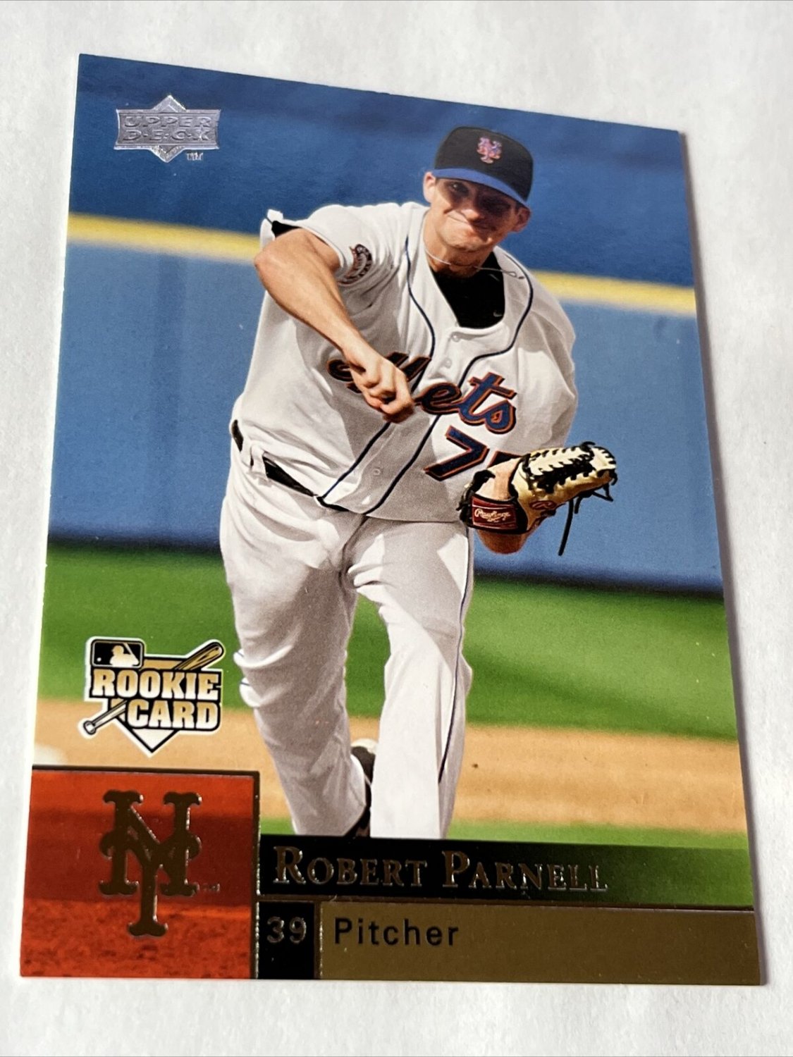 2009 Upper Deck New York Mets Baseball Card #414 Robert Parnell Rookie