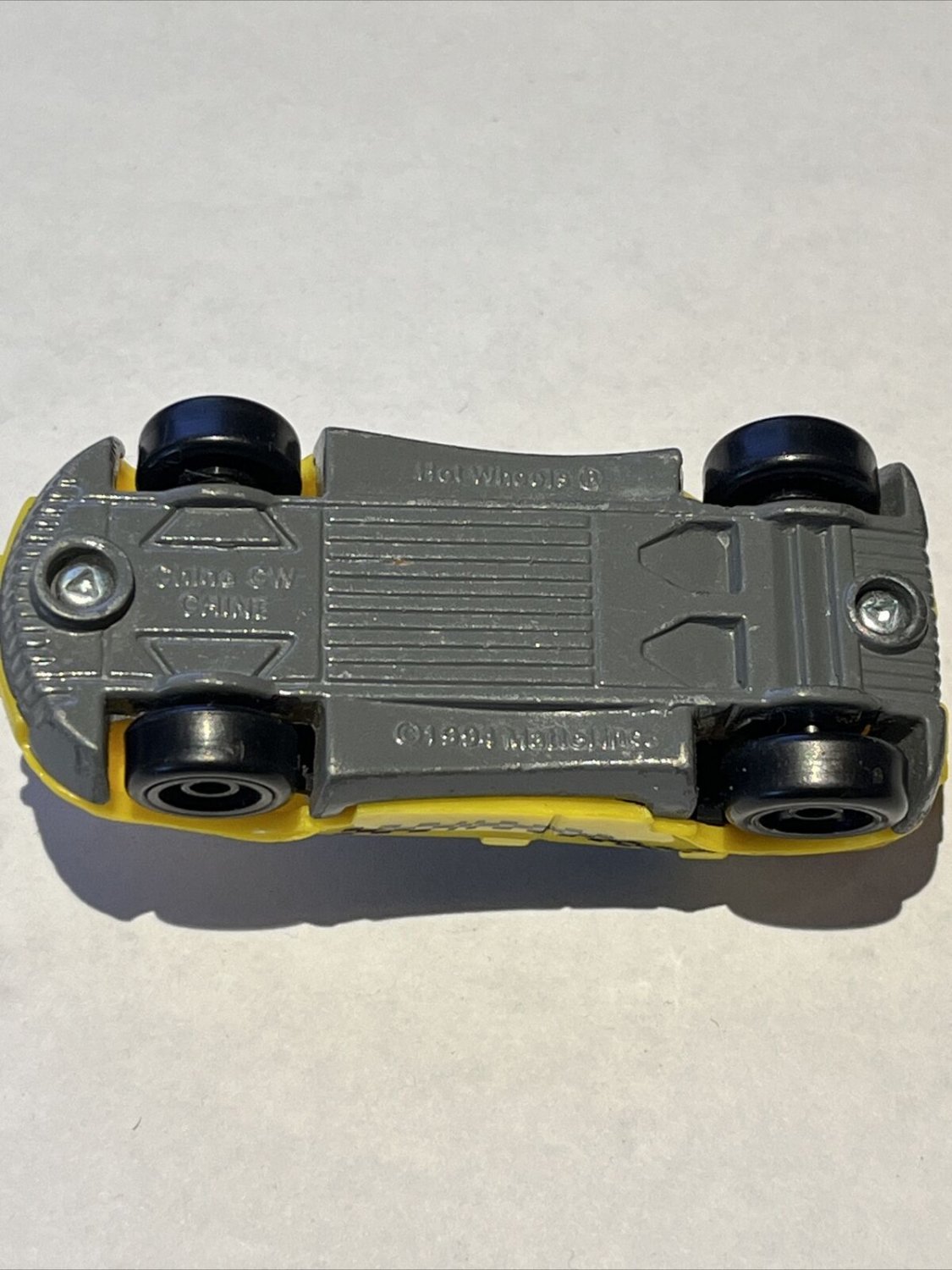 Vintage Hot Wheels Yellow Taxi Plastic Hot Wheels 1994 Mattell Missing ...