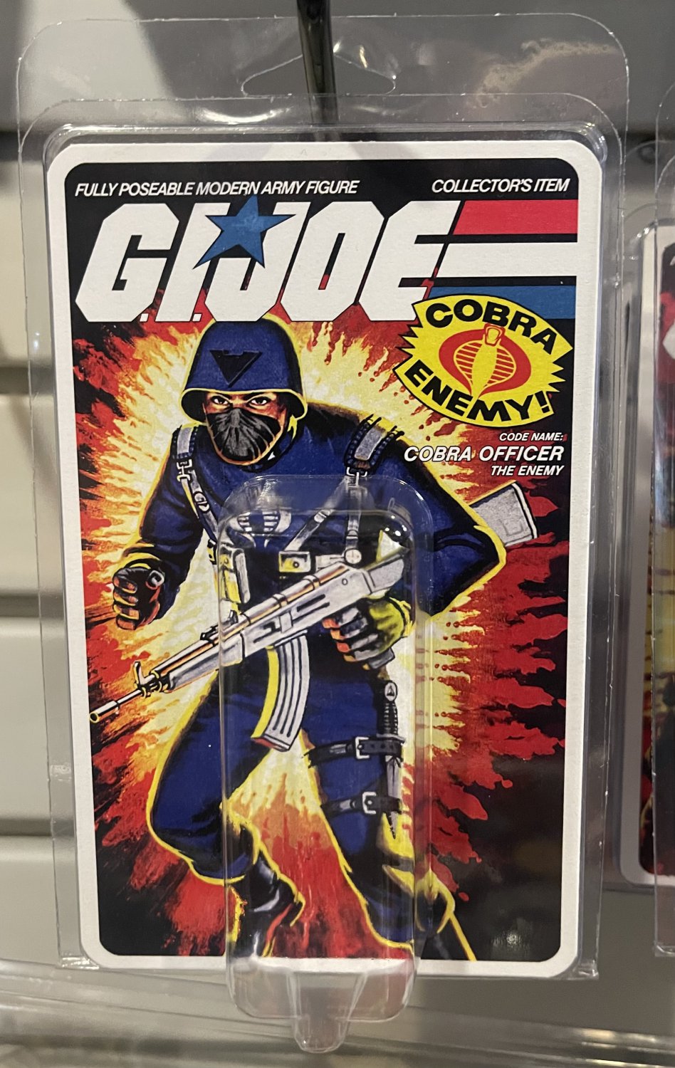 GiJoe Cobra Officer Clamshell Display Case