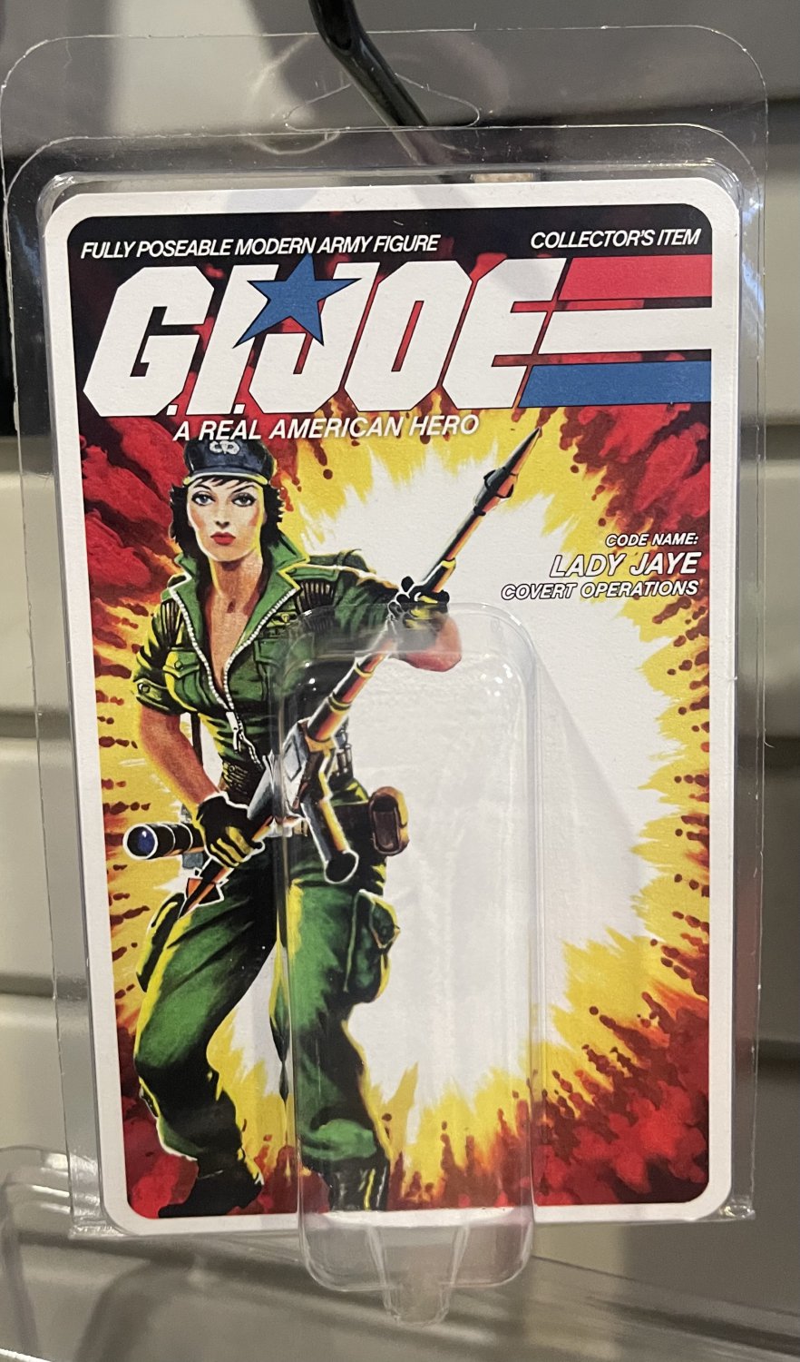 GiJoe Lady Jaye Clamshell Display Case