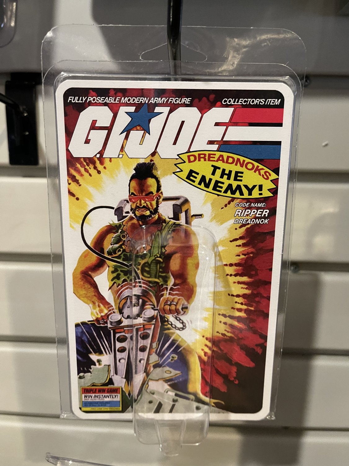 GiJoe Dreadnok Ripper Clamshell Display Case