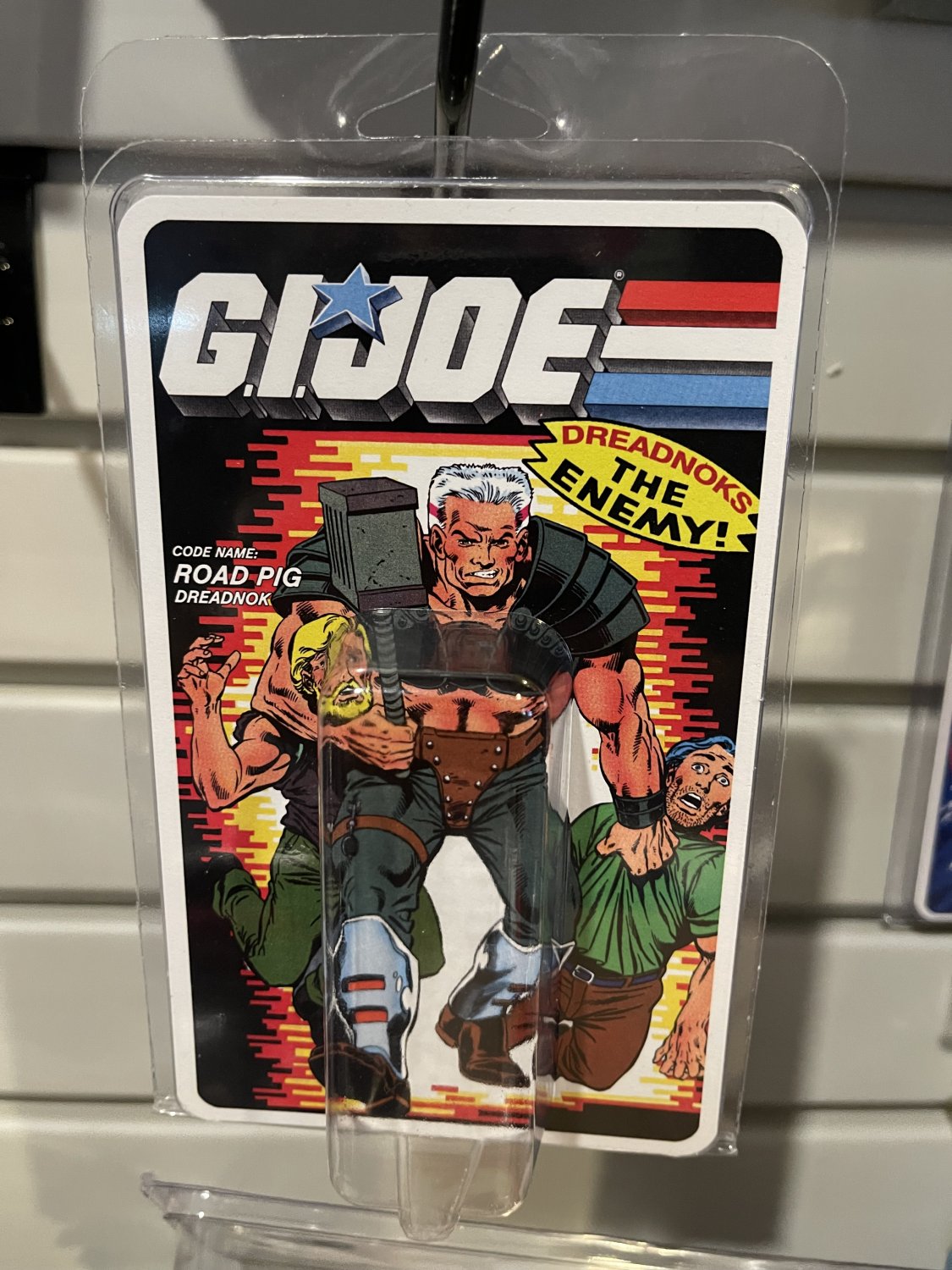 GiJoe Dreadnok Road Pig Clamshell Display Case