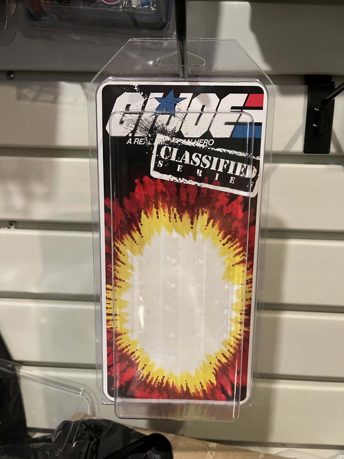 GiJoe Classified Explosion Background Clamshell Display Case