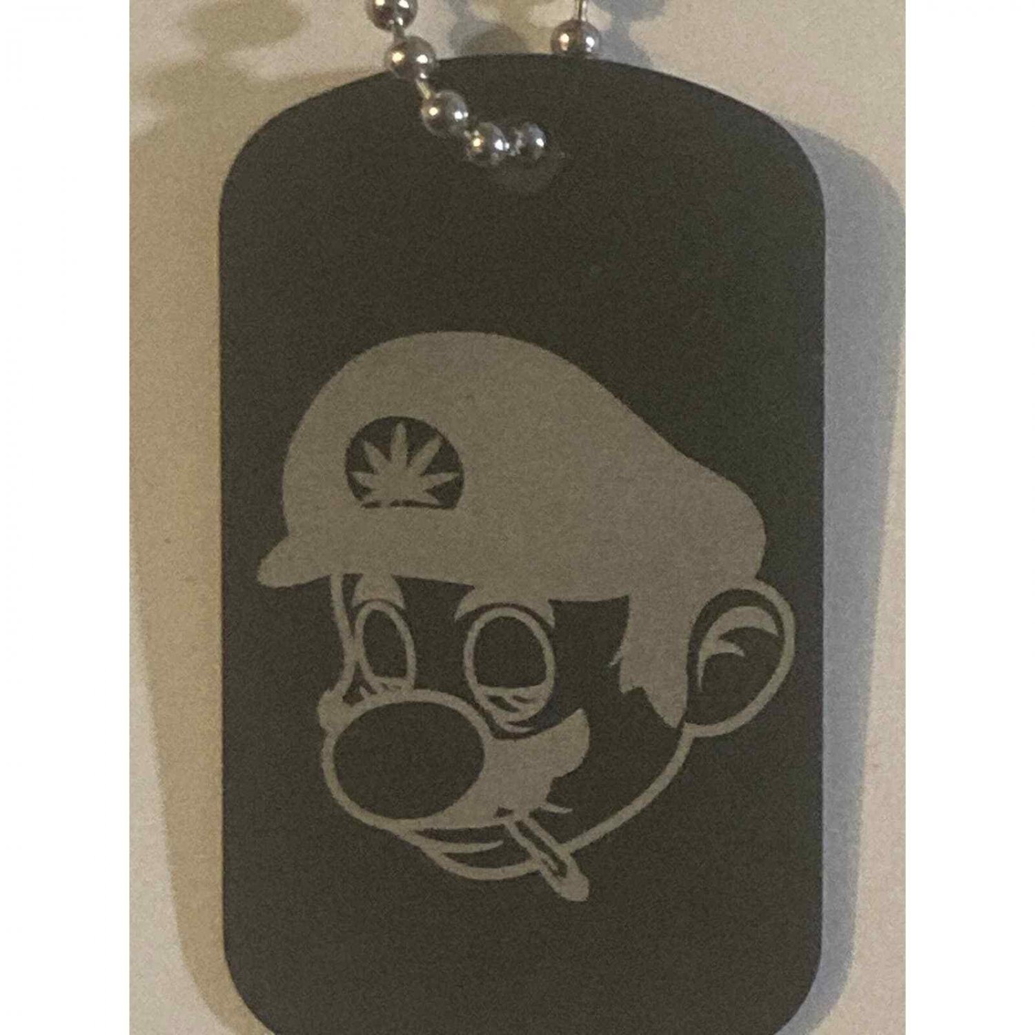 Super Mario Brother Mario Stoned Aluminum Dog Tag with Necklace