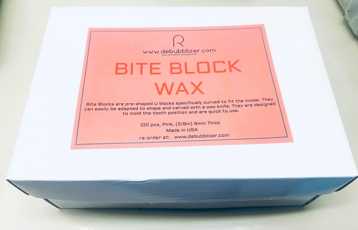 Casting Bite Block Wax Occlusal Rims 100/BOX