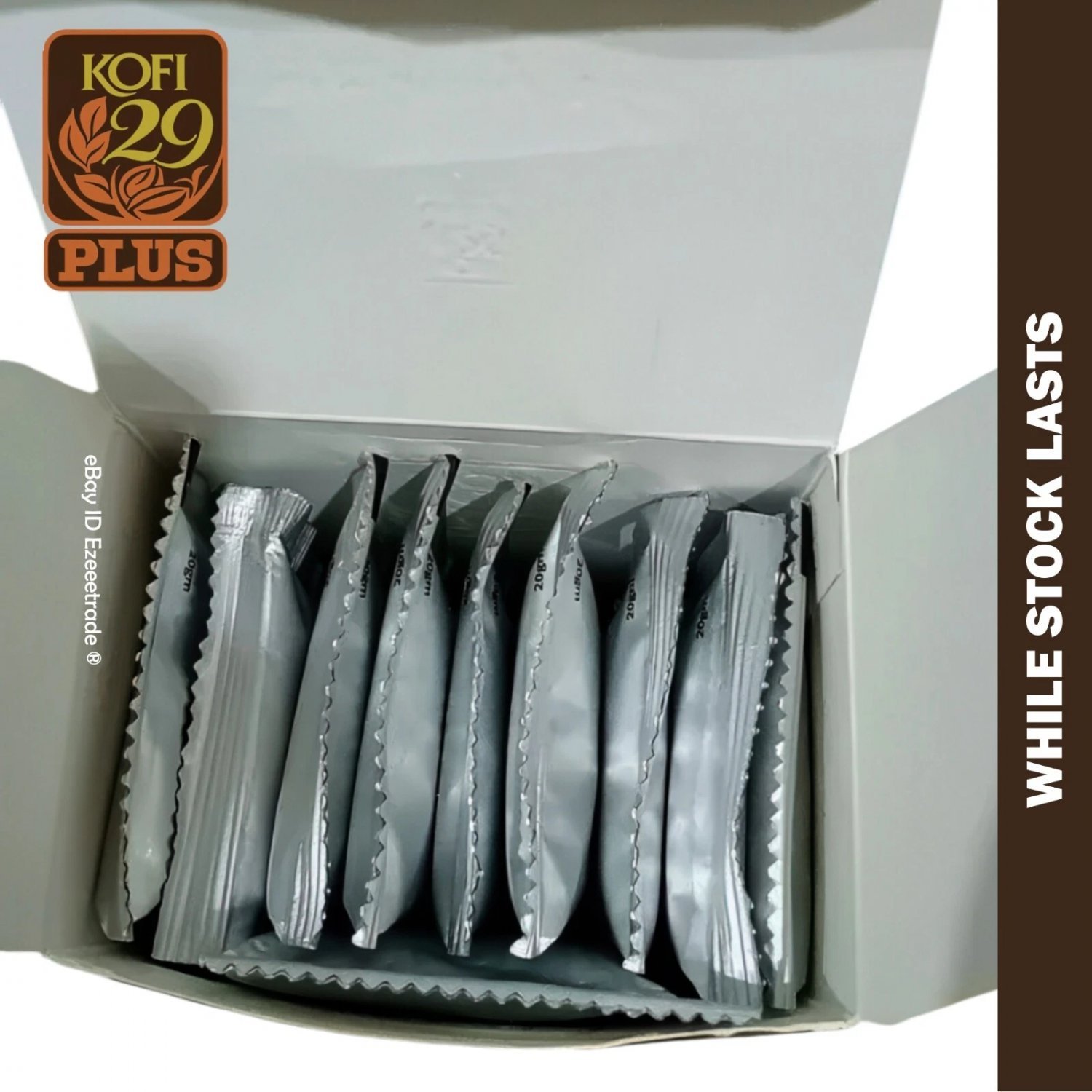 KOFI 29 PLUS Stamina Energy Booster Coffee Men Vitality (10 x 20g)