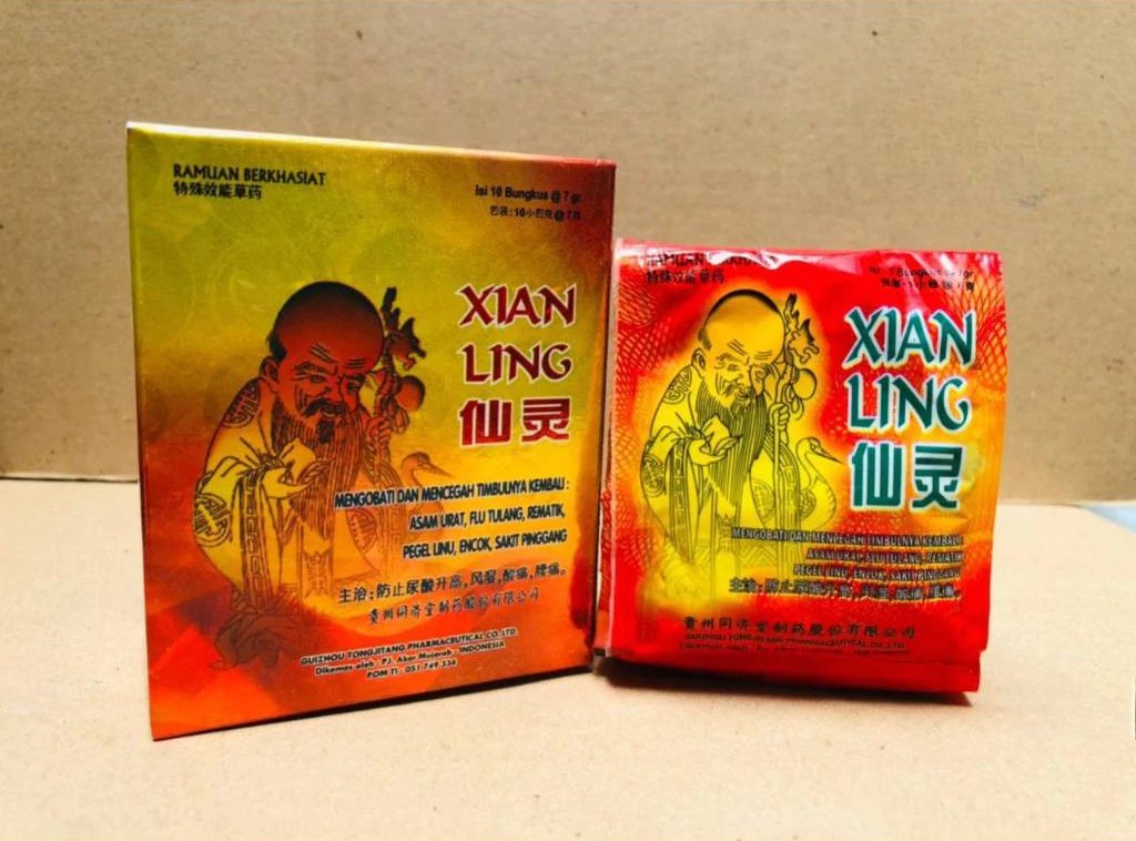 100 Boxes ORIGINAL 100% XIAN LING (Powder) for Arthritis Gout ...